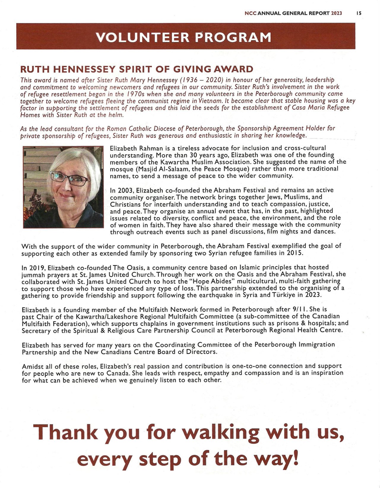 Spirit of Giving Award | Abraham Festival
